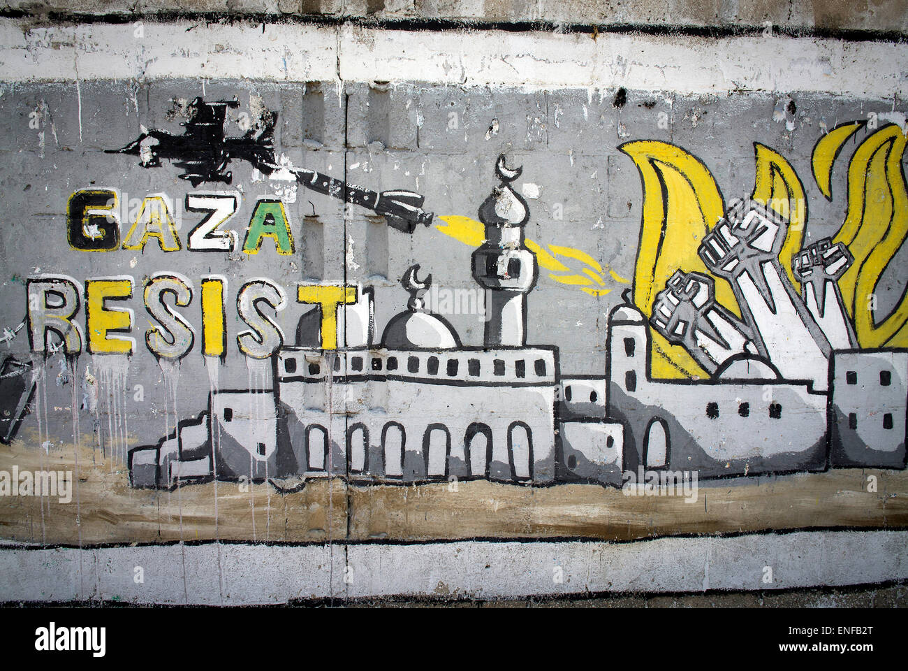 Graffiti di gaza strip palestina immagini e fotografie stock ad alta ...