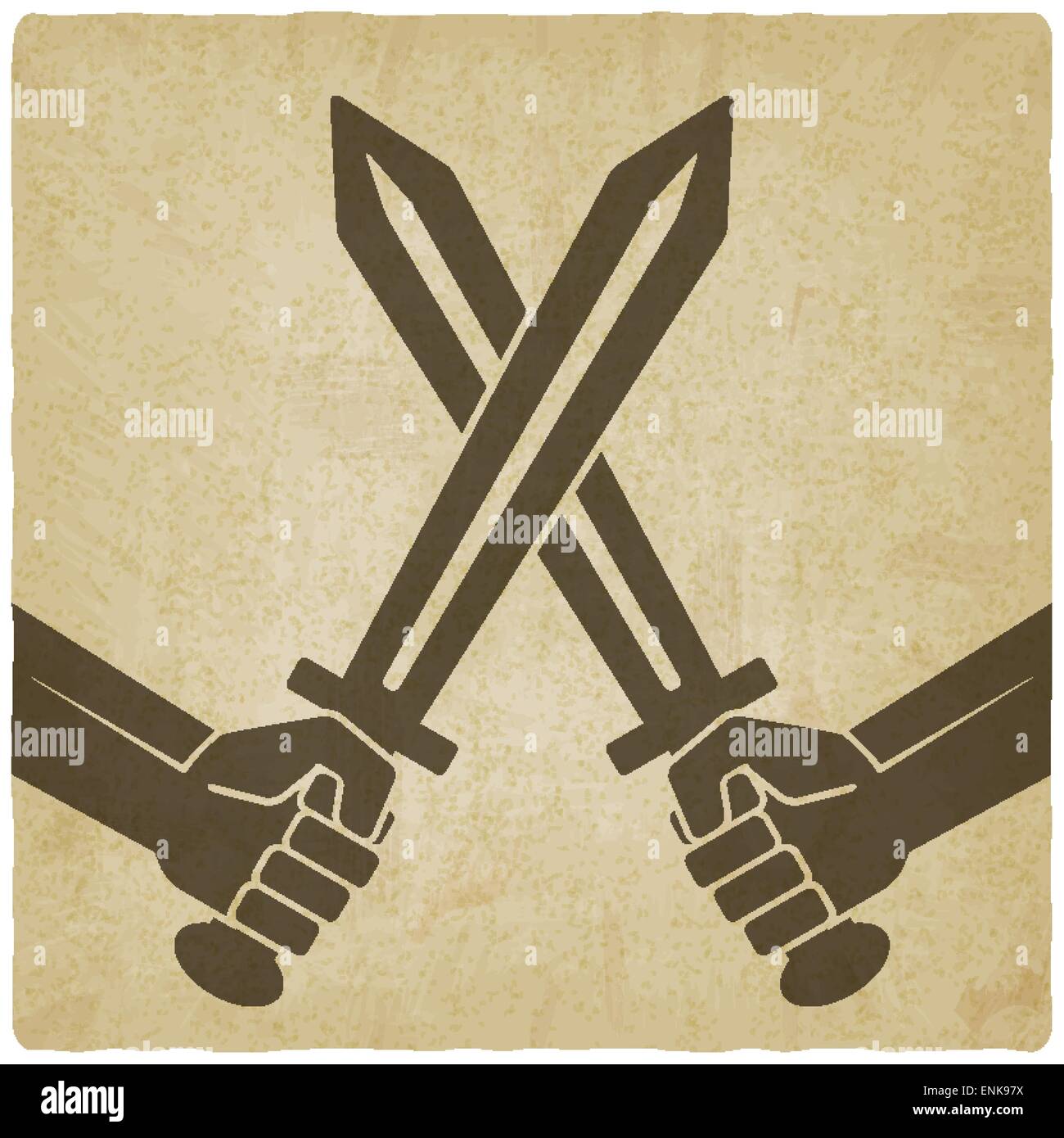 Spade incrociate Immagini Vettoriali Stock - Alamy