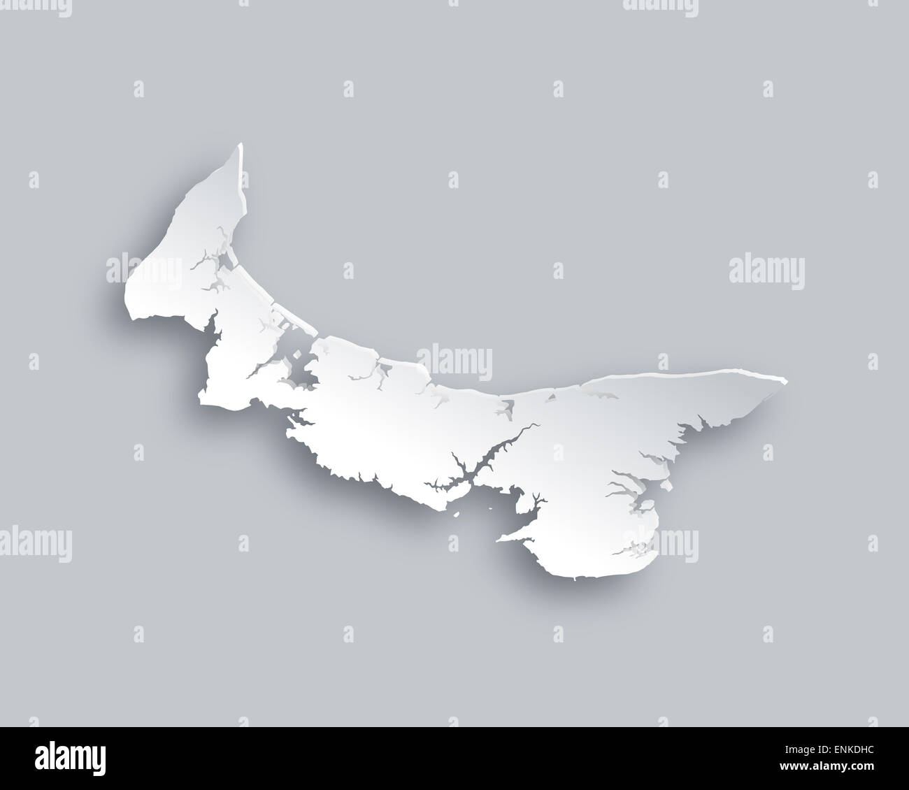Mappa del principe edward island immagini e fotografie stock ad alta ...
