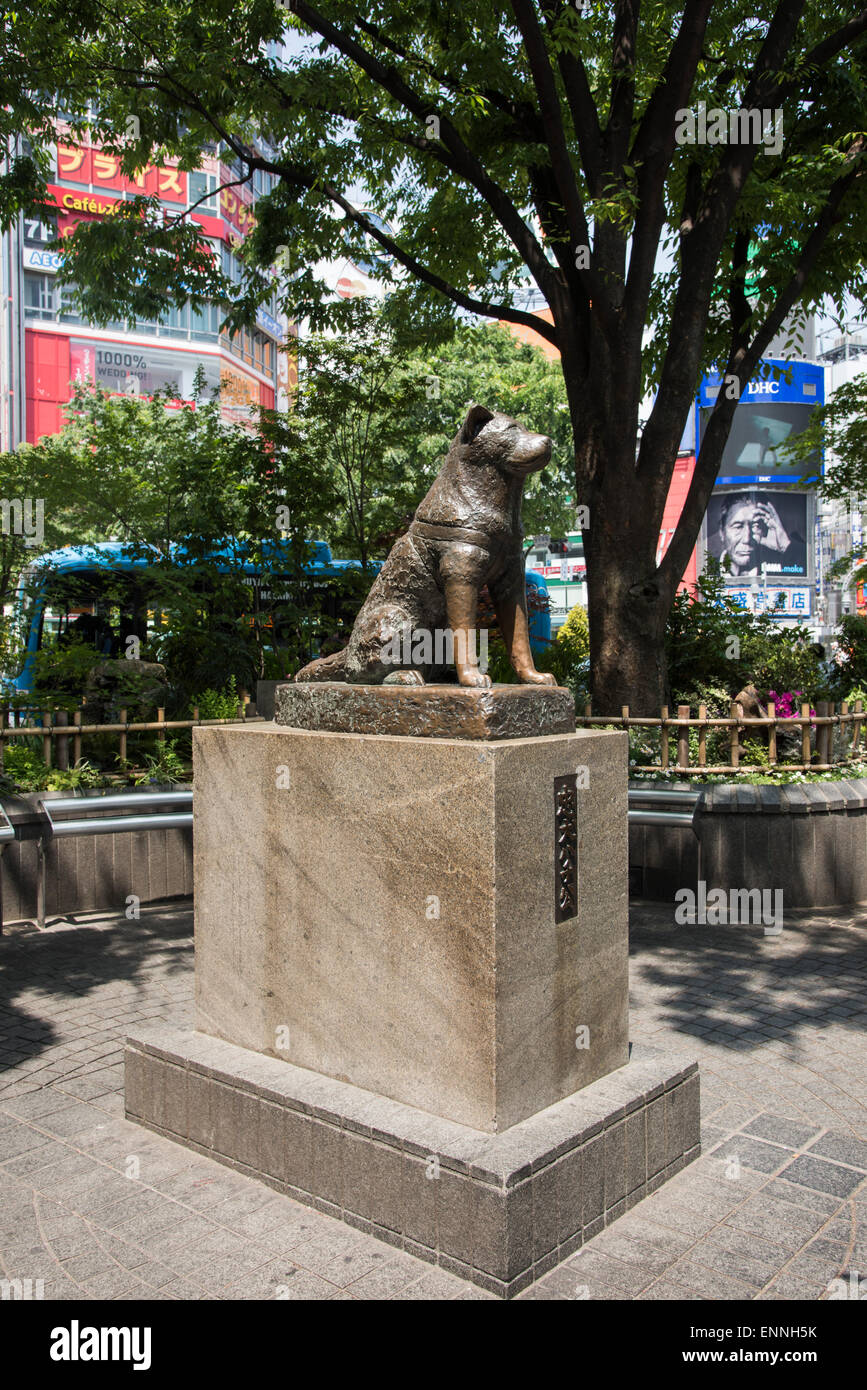 Statua di Hachiko,Shibuya, Tokyo, Giappone Foto stock - Alamy