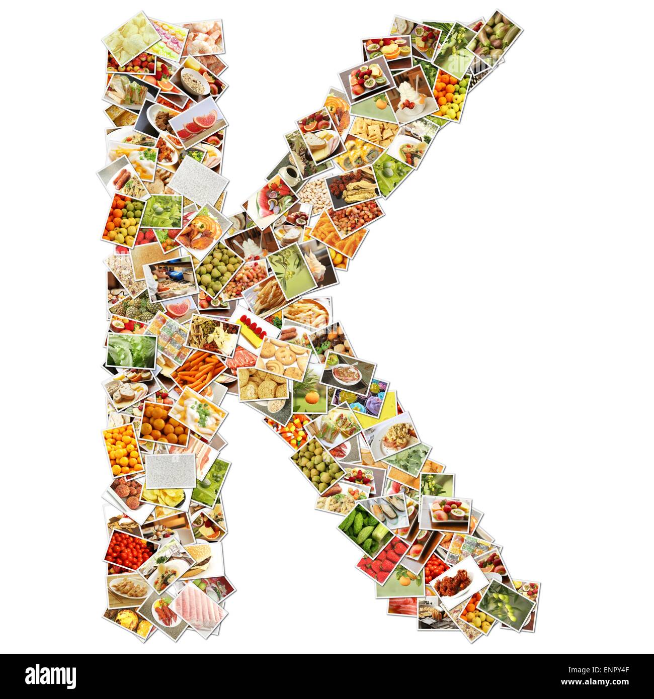 La lettera K maiuscola forma Font alfabeto collage Foto stock - Alamy