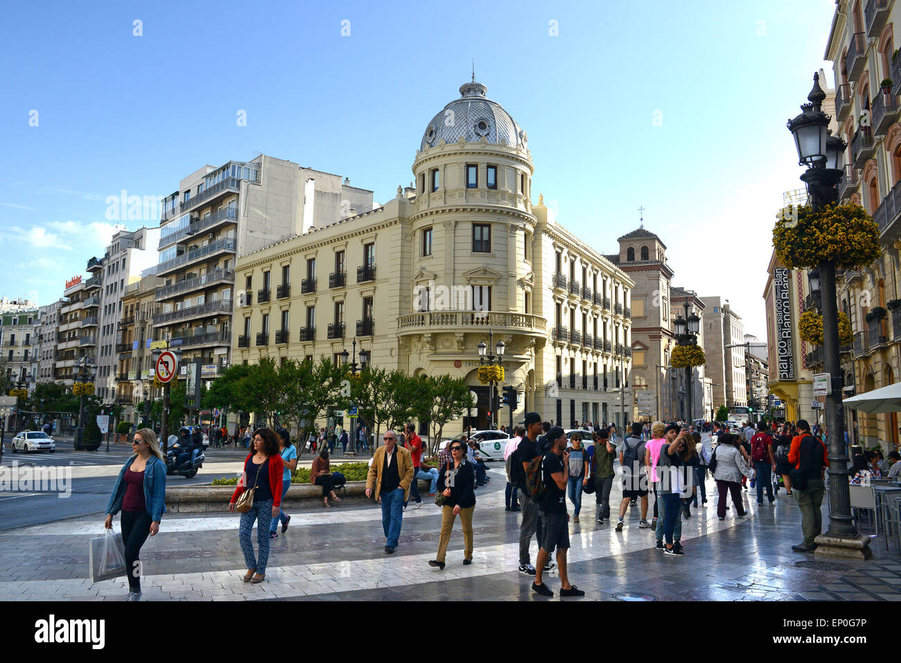 Centro citta' di Granada Andalusia Spagna Foto stock - Alamy