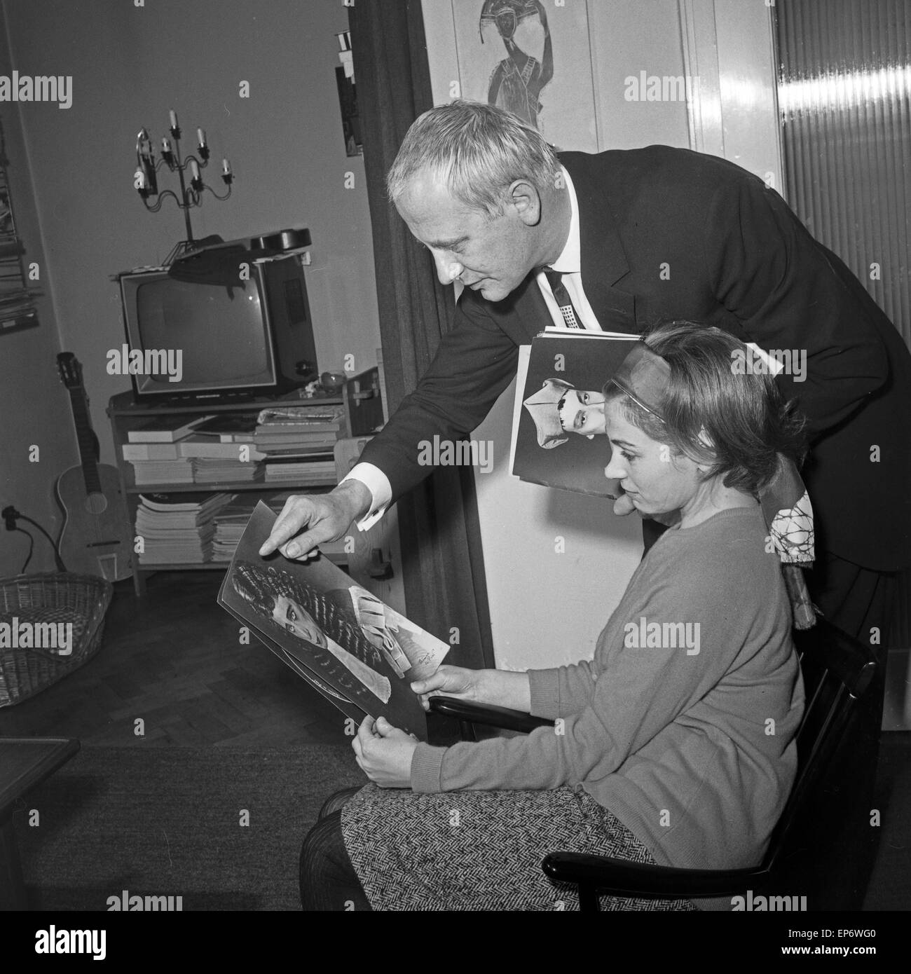 Deutscher Schauspieler und Hörspielsprecher Richard Münch mit ...