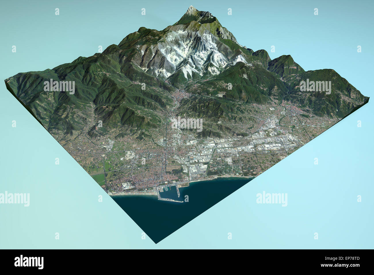 Vista satellitare sardegna immagini e fotografie stock ad alta risoluzione - Alamy