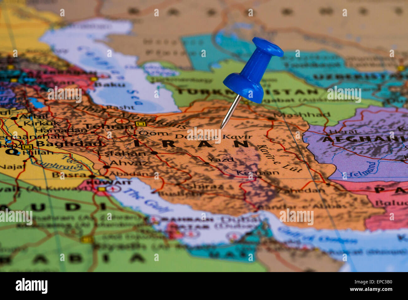 Perno mappa iran immagini e fotografie stock ad alta risoluzione - Alamy