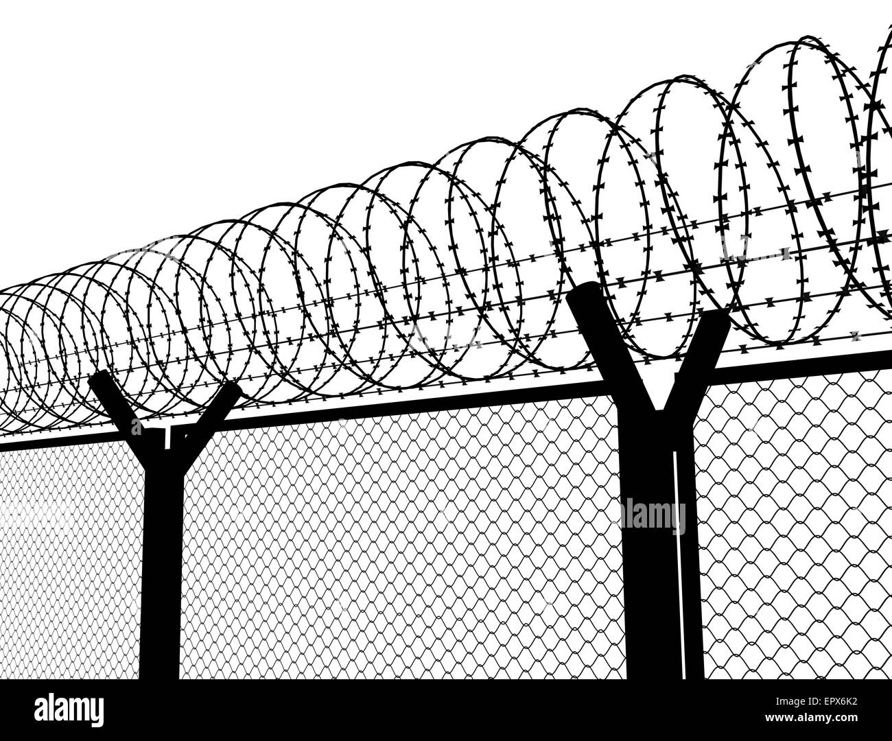 Recinzione metallica recinzione metallica Foto e Immagini Stock in ...