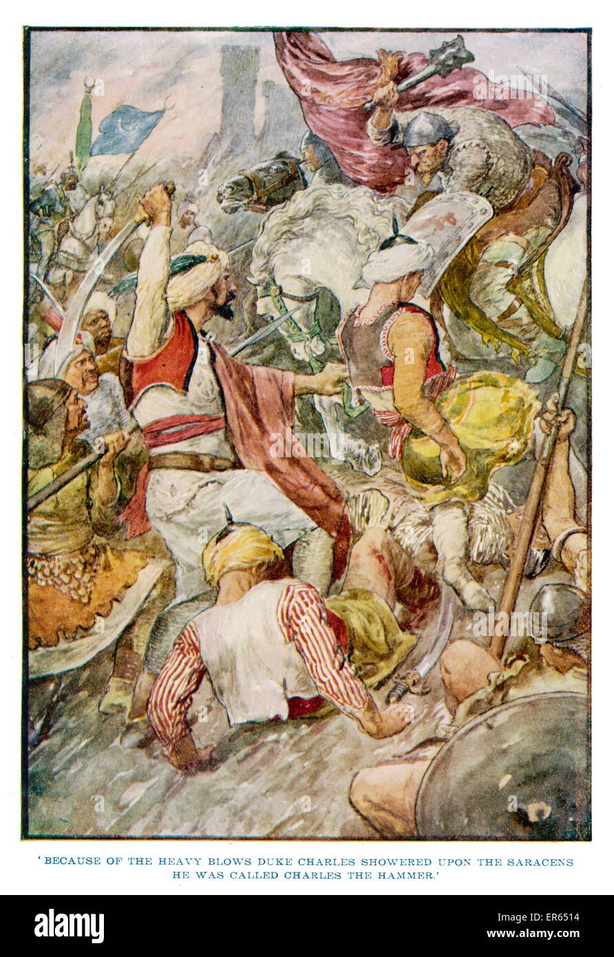 Charles martel and the battle of tours immagini e fotografie stock ad ...