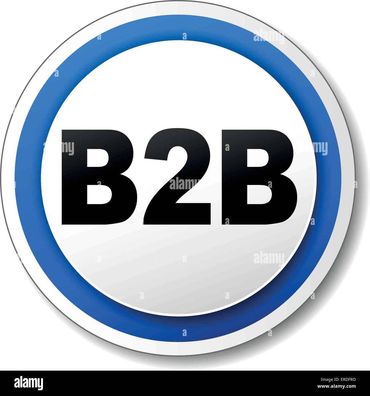 B2b icon Immagini Vettoriali Stock - Alamy