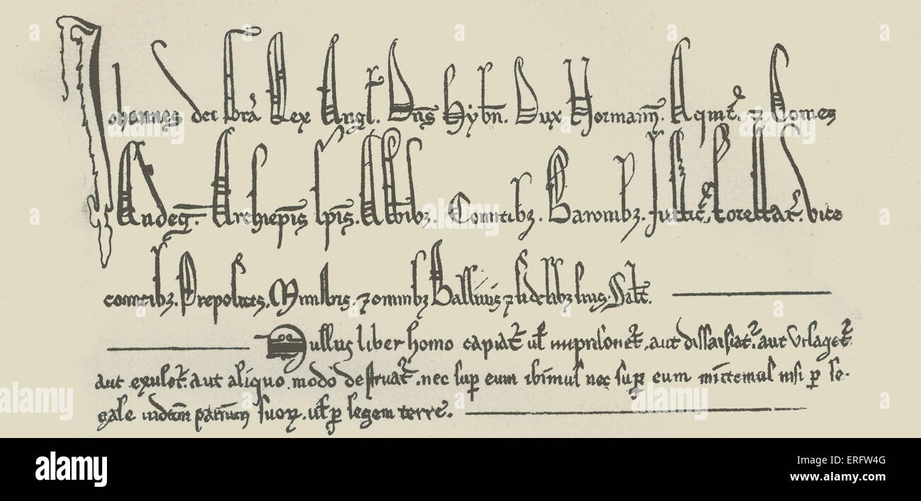 Magna Charta (latino per grande Carta, letteralmente 'Grande carta ...