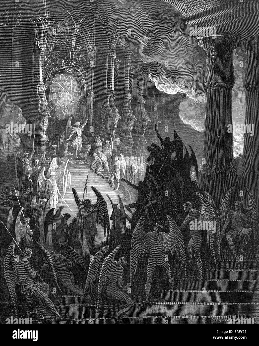 Paradiso perduto e da John Milton: Satana in Consiglio. Satana nel suo ...