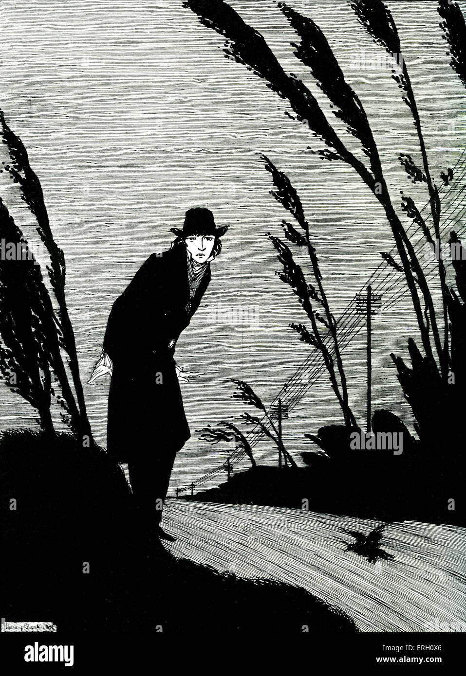 Mezzo di tutti era un freddo volto bianco - bianco e nero, un poema di ...