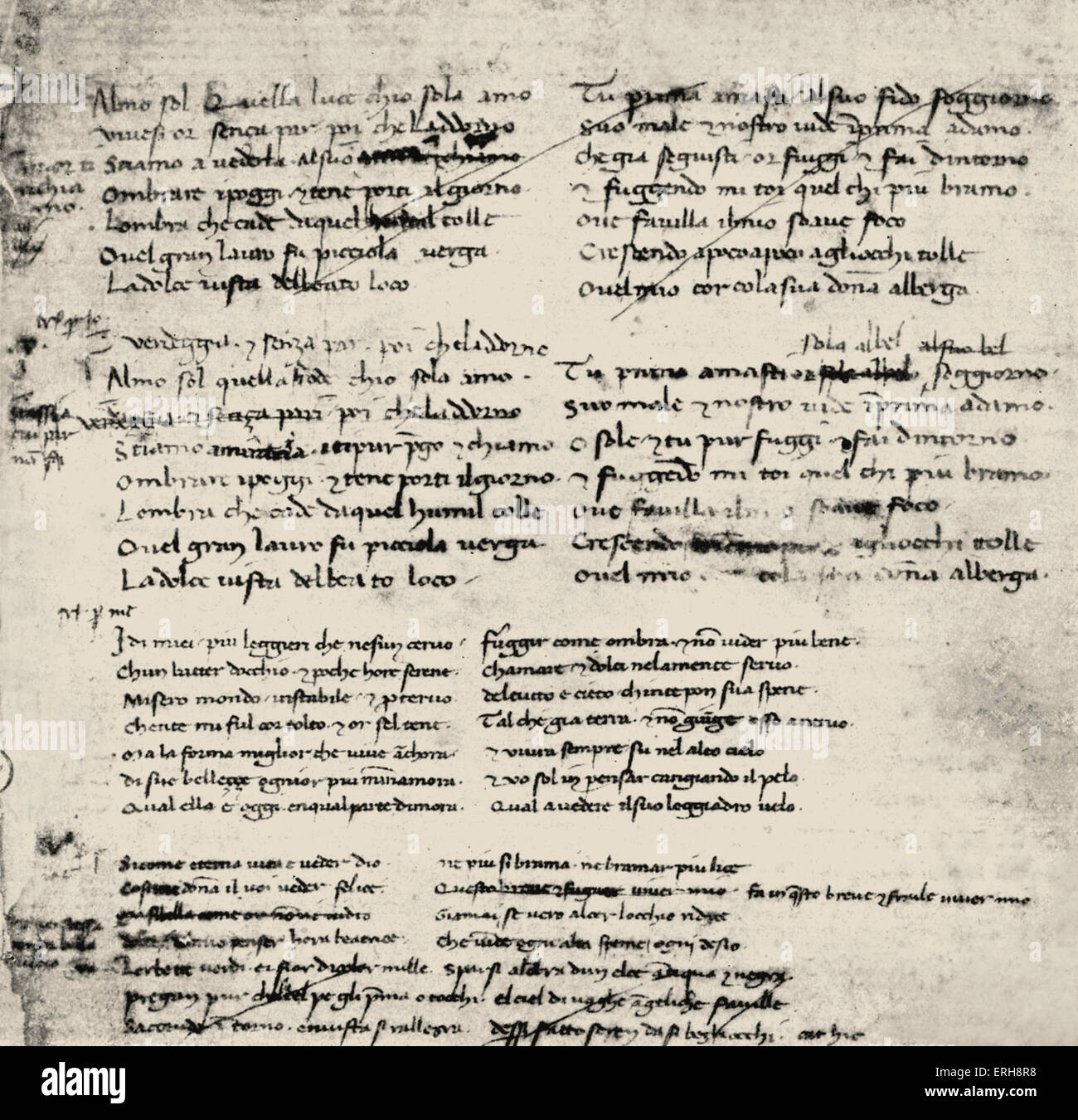 Petrarca manuscript immagini e fotografie stock ad alta risoluzione - Alamy