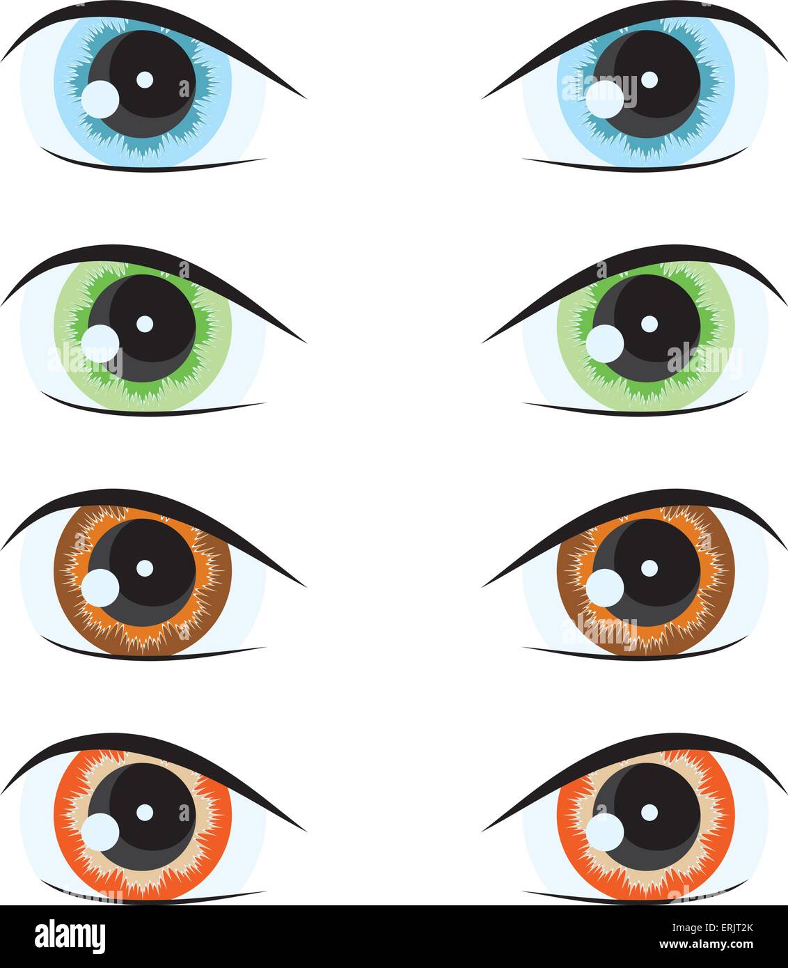 Vector de ojos de dibujos animados immagini e fotografie stock ad alta ...