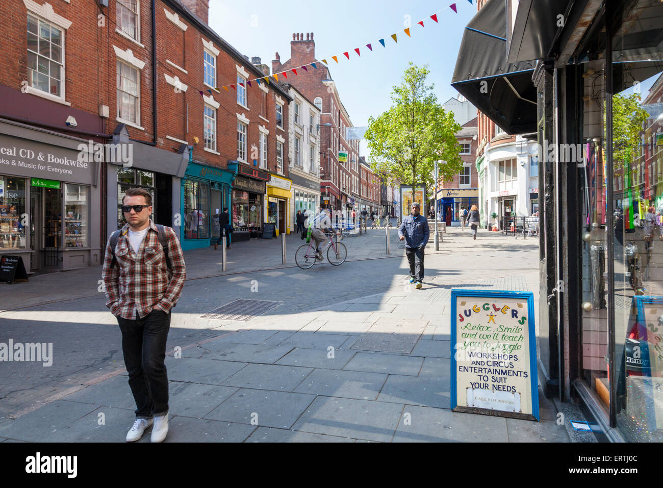 Il quartiere creativo, Hockley, Nottingham, Inghilterra, Regno Unito ...