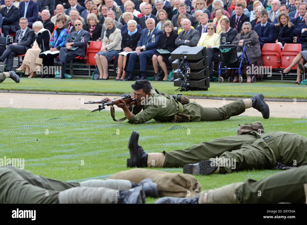 Londra, Regno Unito. Il 9 giugno, 2015. rievocazione della seconda ...