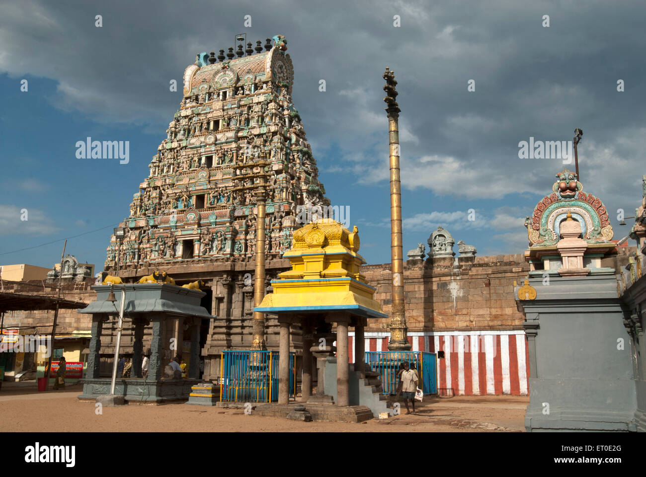 Gopuram est in thiyagaraja swamy temple ; Thiruvotriyur ; Madras ...
