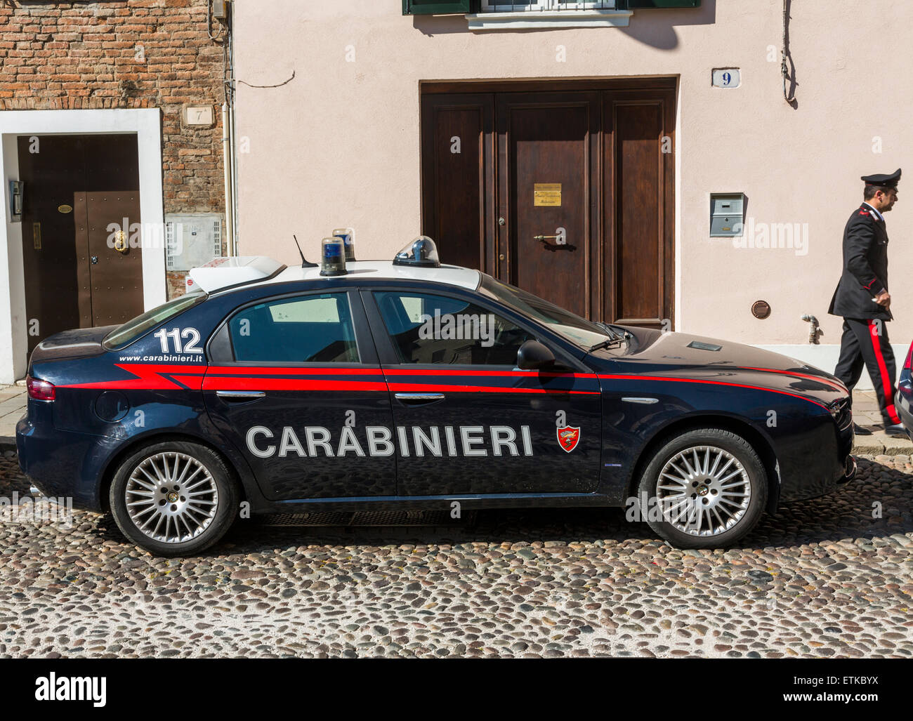 Alfa Romeo 159 Carabinieri auto, Ferrara, Italia Foto stock - Alamy