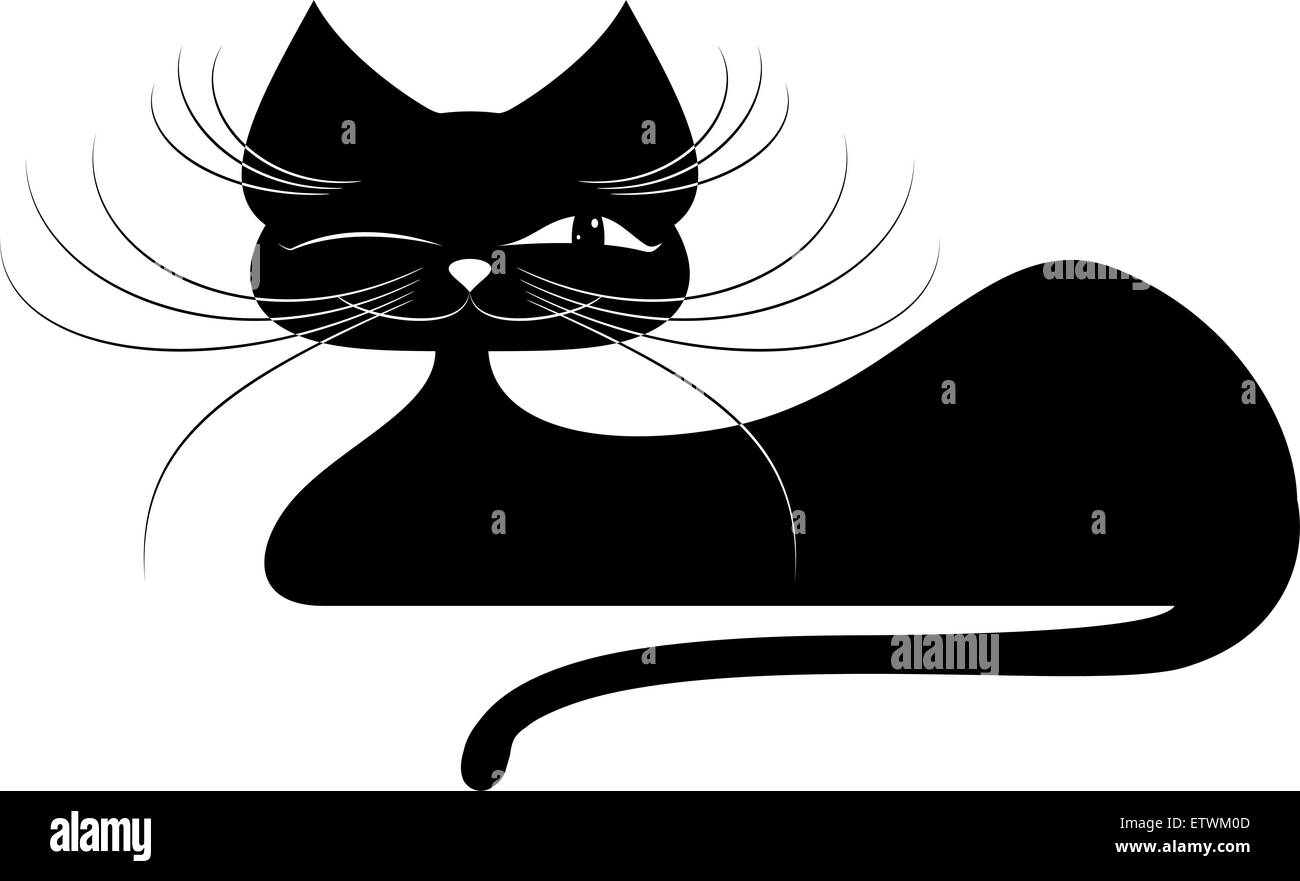 Sagoma di gatto nero immagini e fotografie stock ad alta risoluzione ...