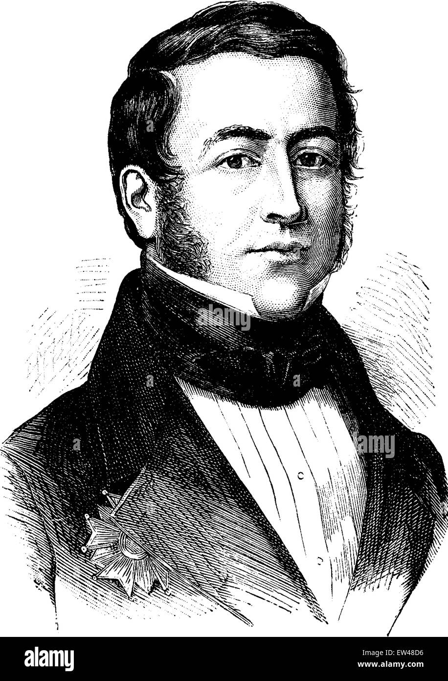 Jean-Pierre, Conte di Montalivet, vintage illustrazioni incise. La ...