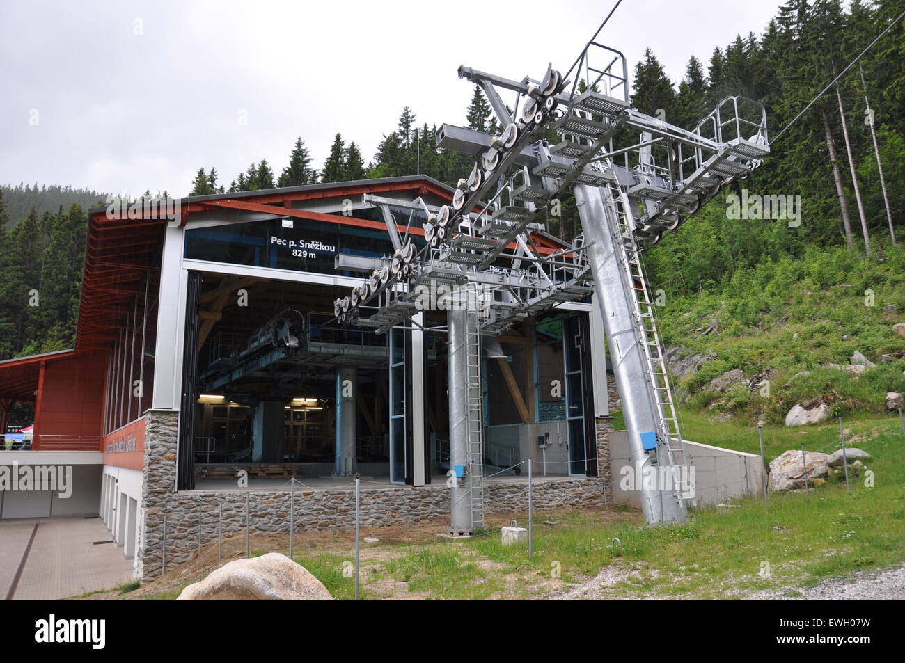 La funivia, funicolare, Krnap, parco, turistico funivia Foto stock - Alamy