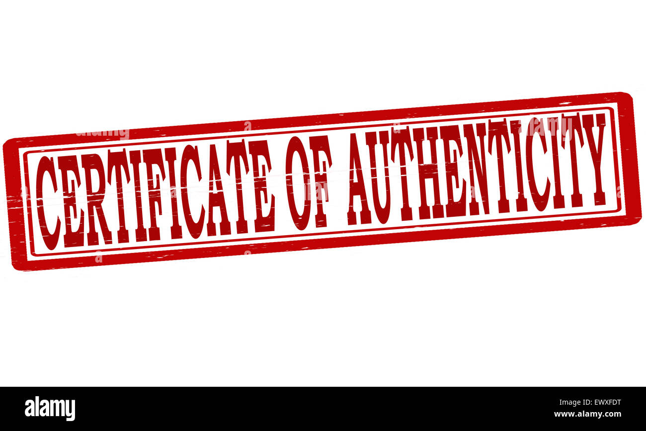 Certificato di autenticità bollino immagini e fotografie stock ad alta ...