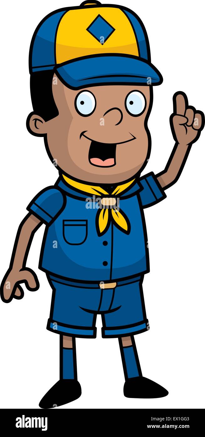 Cartoon scout Immagini Vettoriali Stock - Alamy