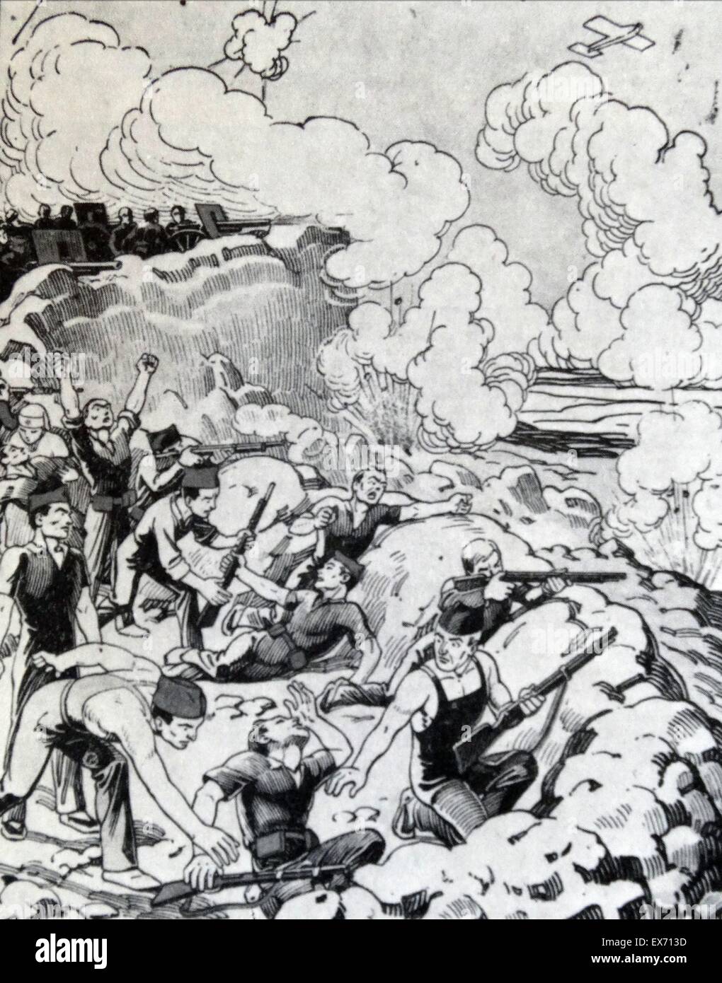Spanish civil war cartoon immagini e fotografie stock ad alta ...