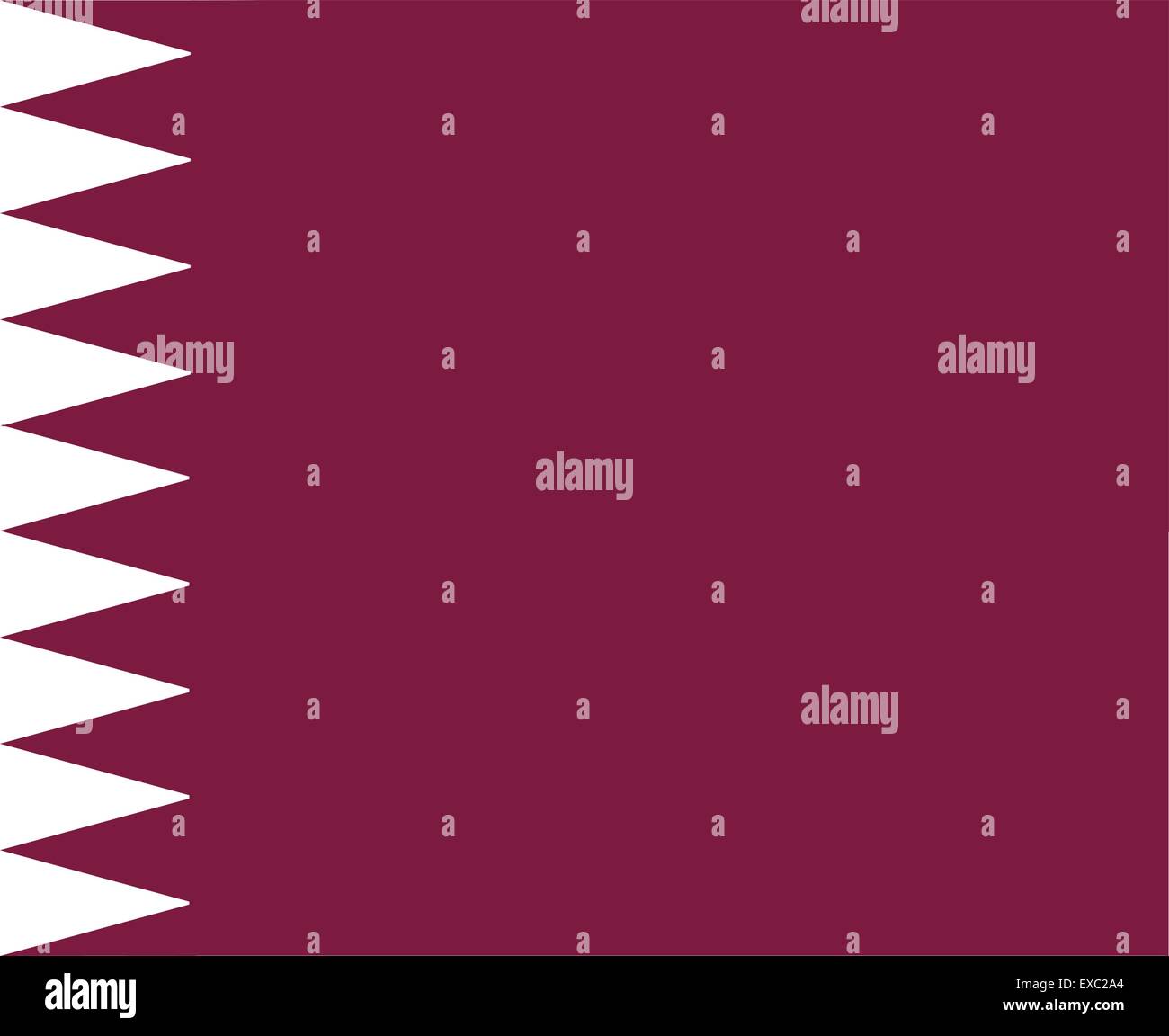 Bandiere del qatar Immagini Vettoriali Stock - Alamy