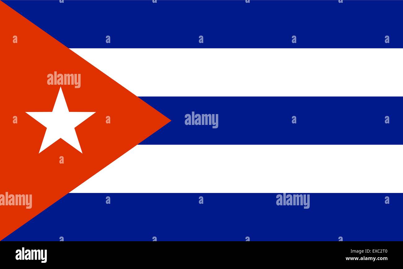 Bandiera cubana bandiera cuba Immagini Vettoriali Stock - Alamy
