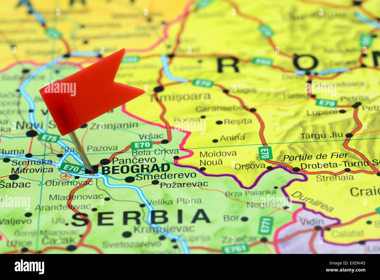 Mappa di belgrado immagini e fotografie stock ad alta risoluzione - Alamy