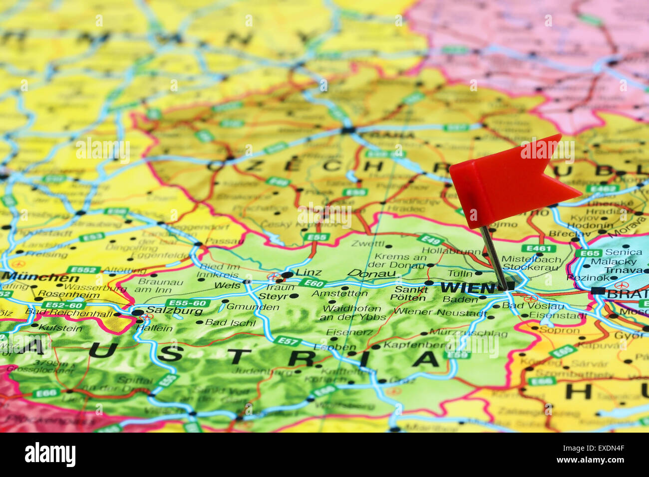 Mappa turistica di vienna immagini e fotografie stock ad alta ...