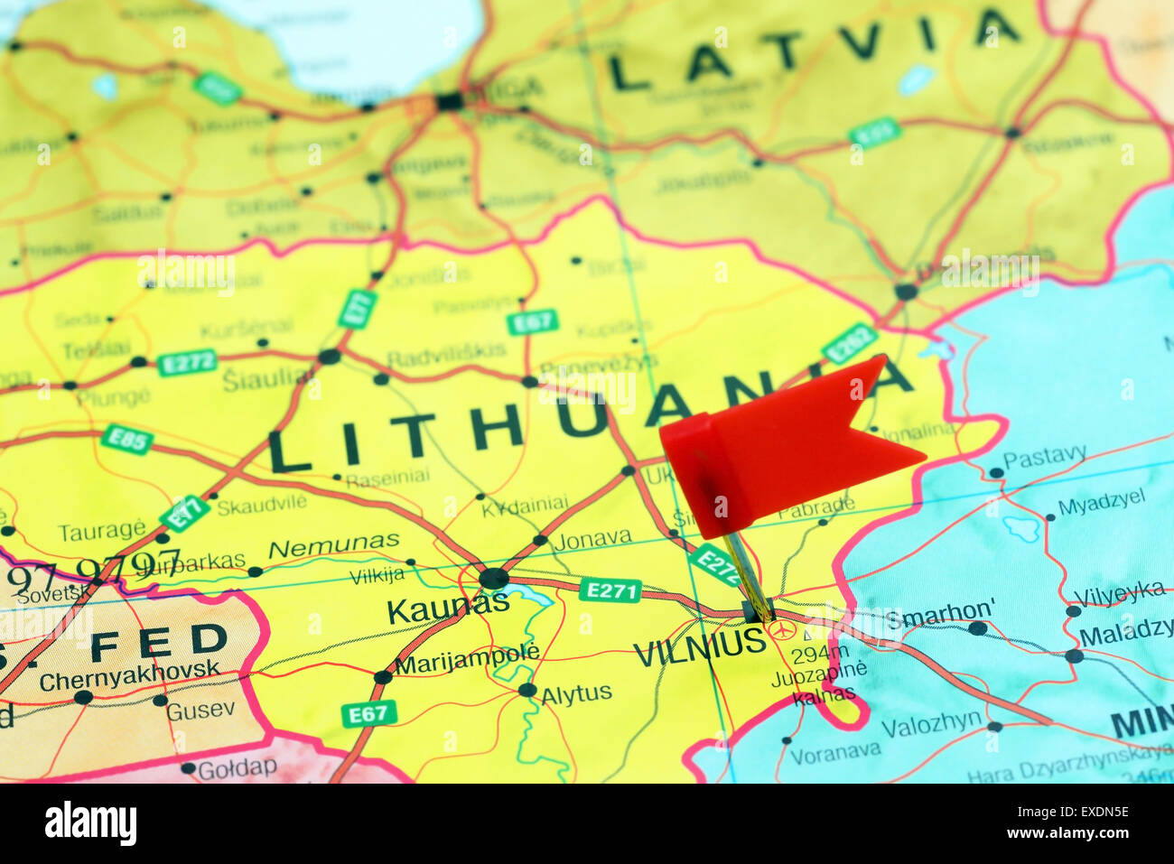 Map of vilnius immagini e fotografie stock ad alta risoluzione - Alamy