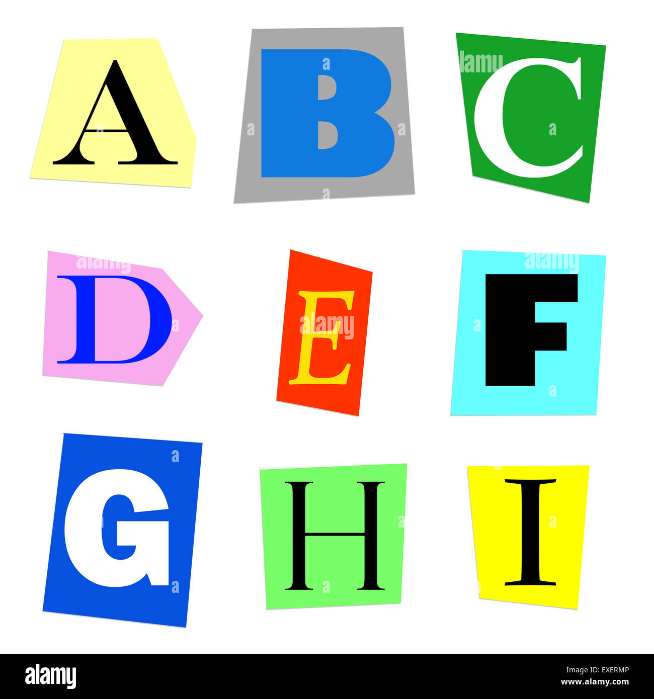 Lettere di giornale font immagini e fotografie stock ad alta ...