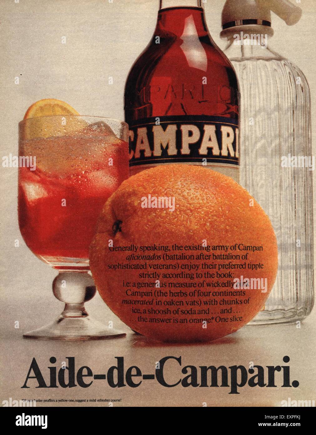 Campari advert immagini e fotografie stock ad alta risoluzione - Alamy