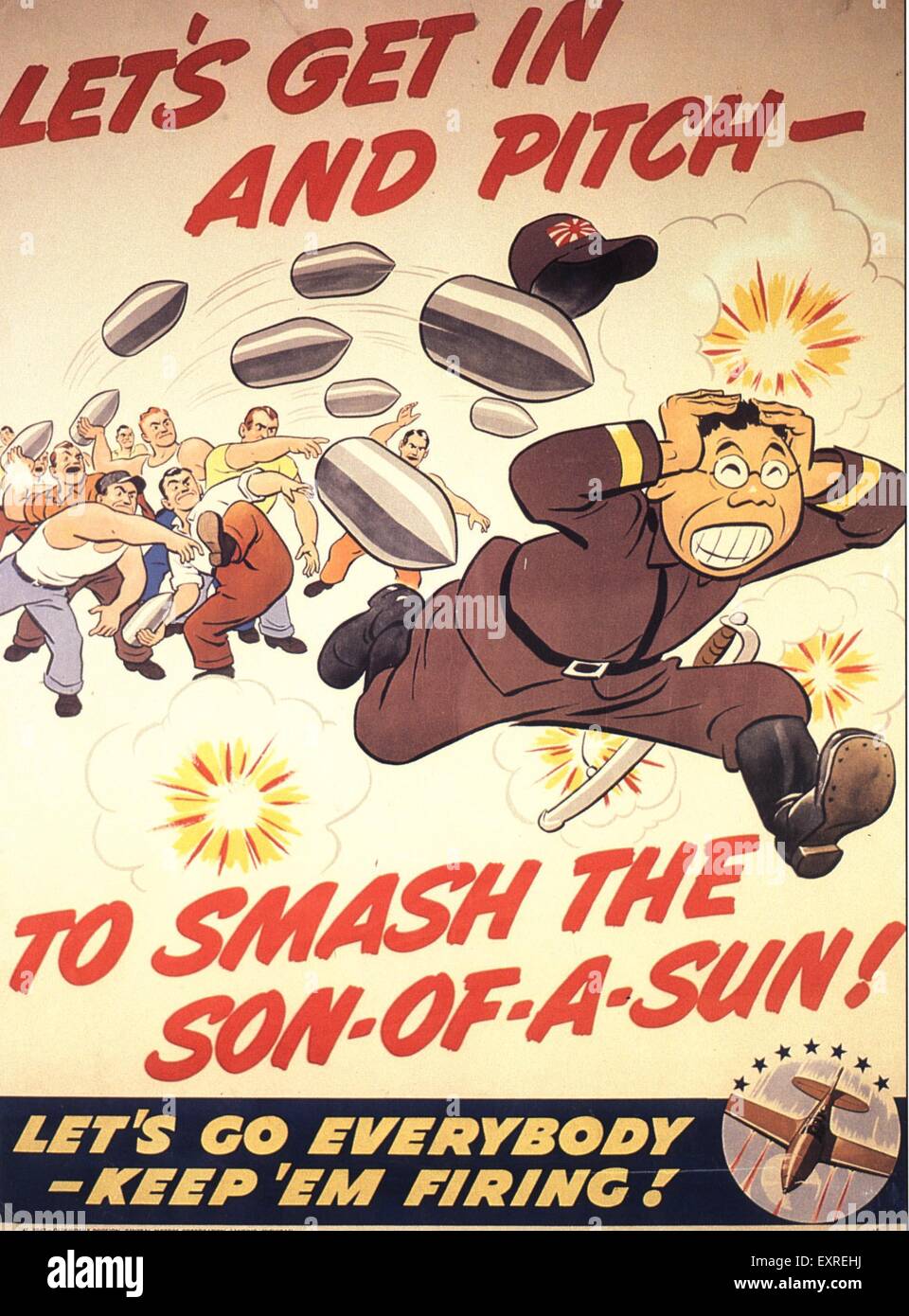 1940s USA la Propaganda WW2 Poster Foto stock - Alamy
