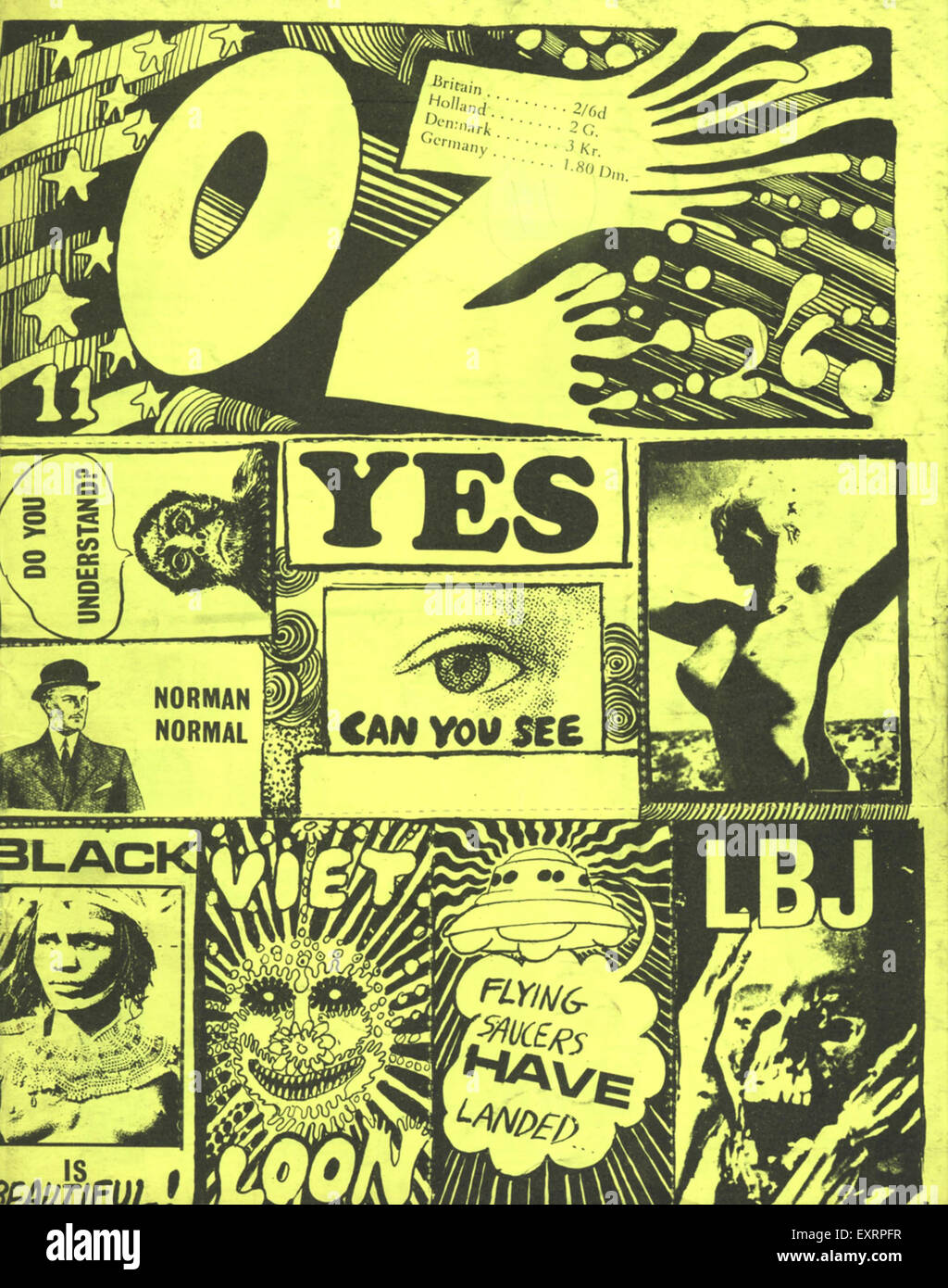 1960s uk oz magazine cover immagini e fotografie stock ad alta ...