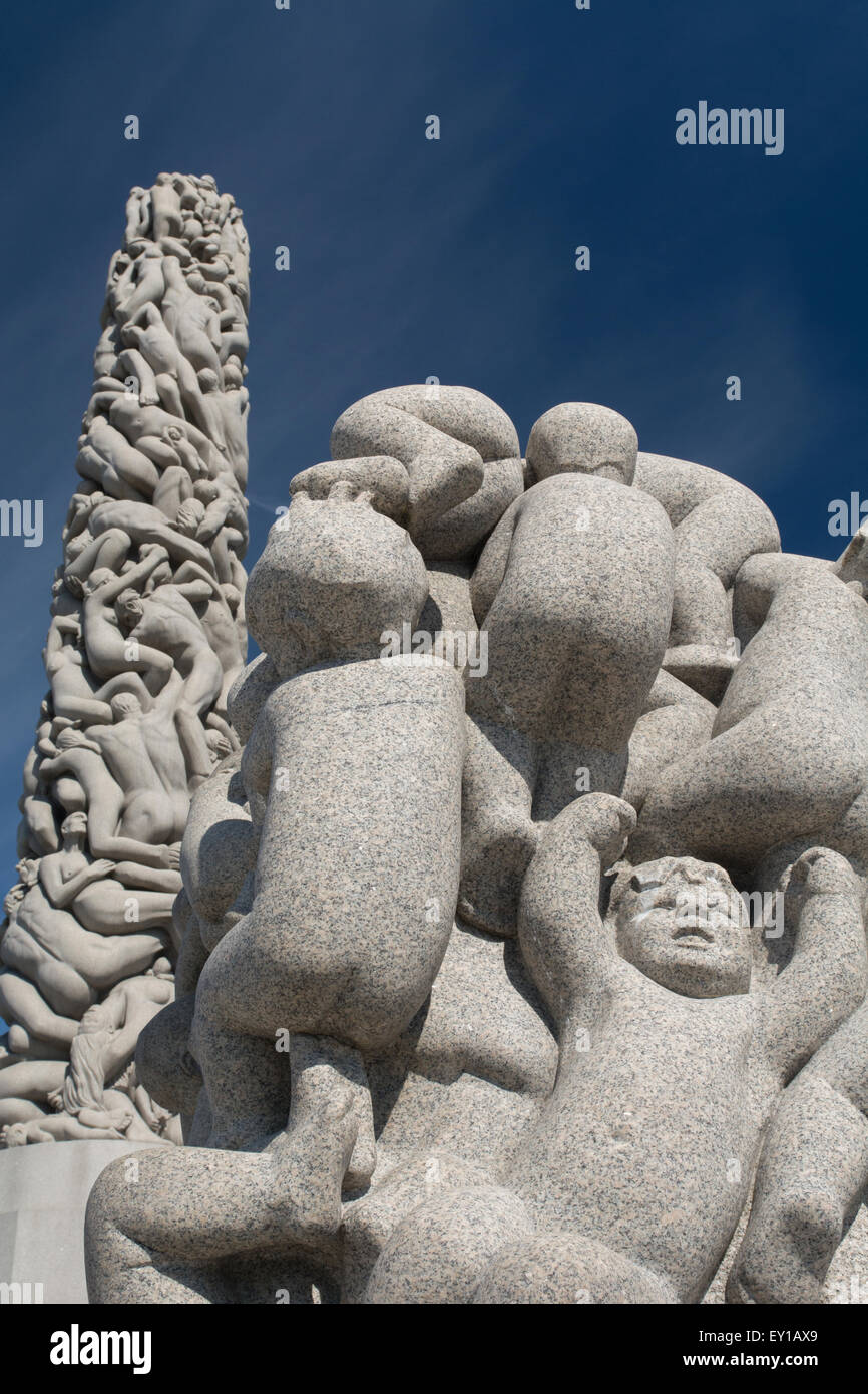 Norvegia, Oslo. Il parco Vigeland (aka Vigelandsparken o Frogner Park ...