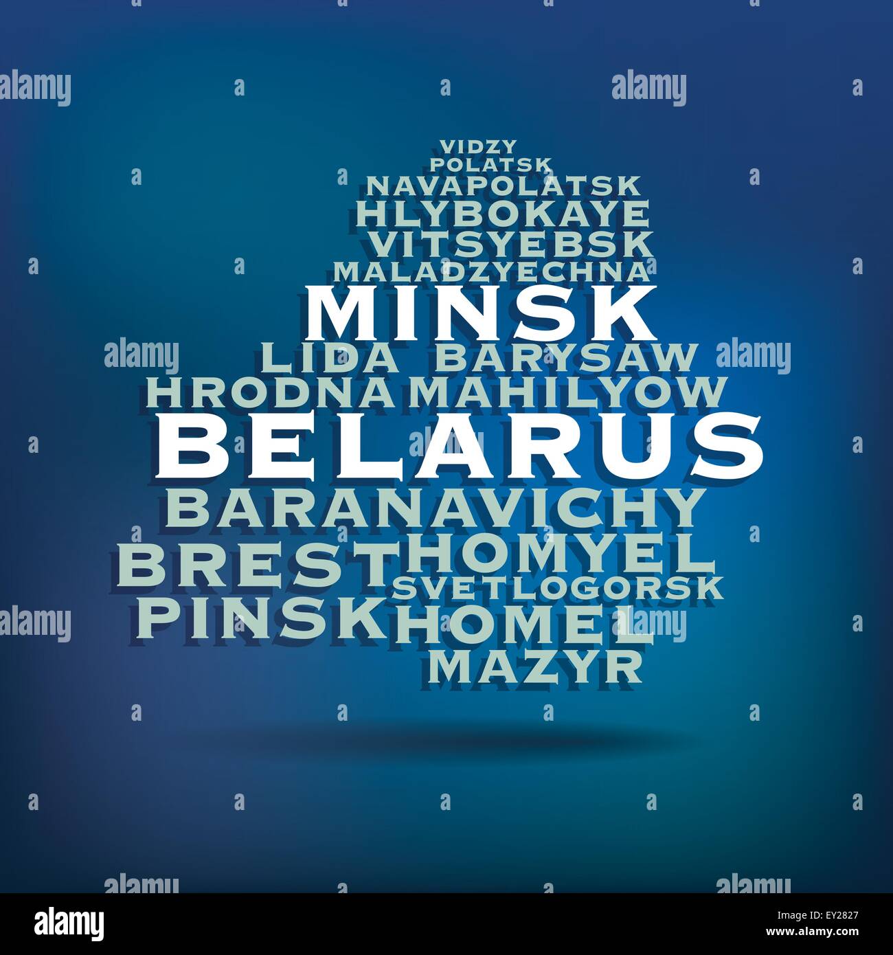 Belarus map Immagini Vettoriali Stock - Alamy