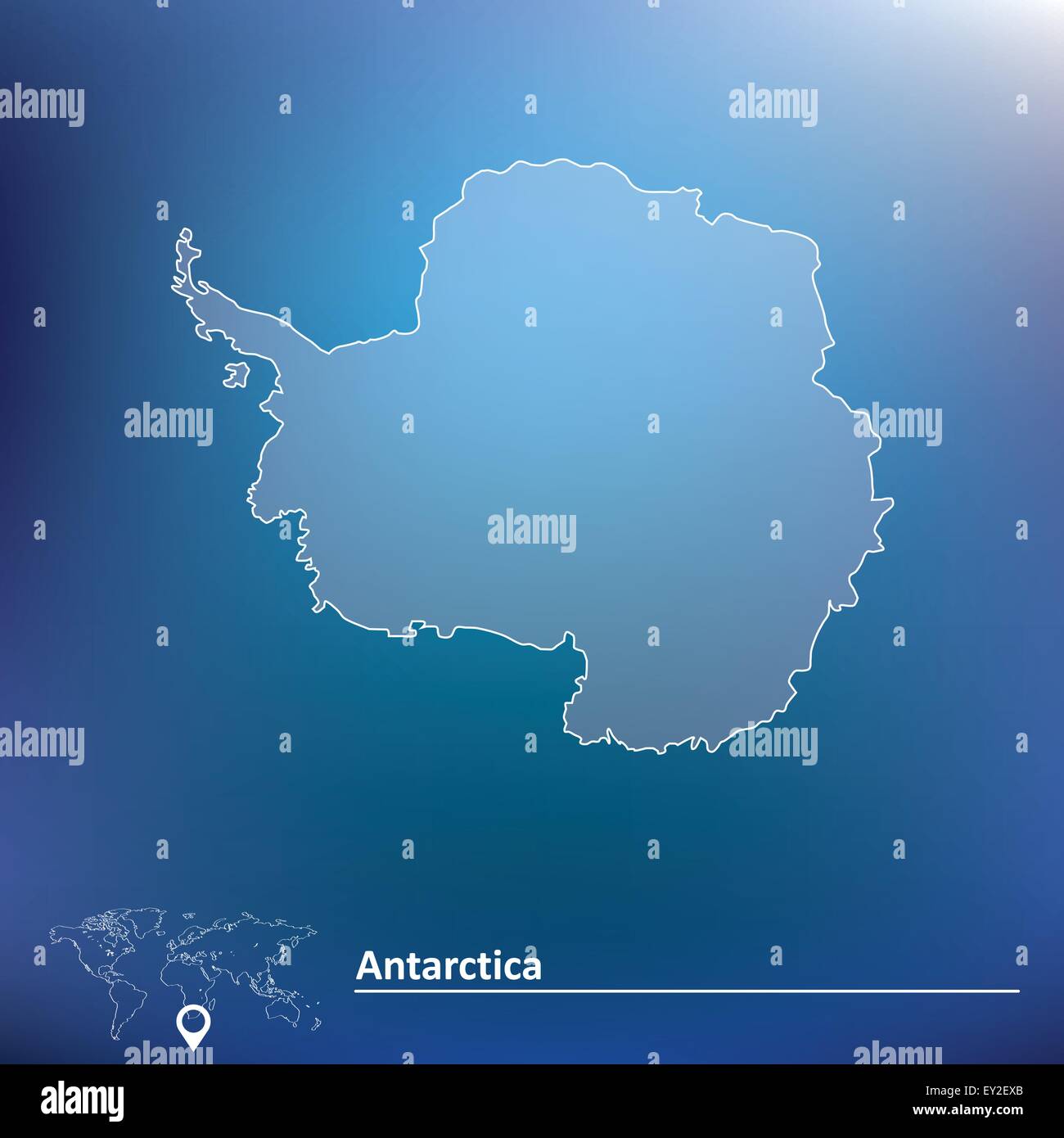 Mappa antartide Immagini Vettoriali Stock - Alamy
