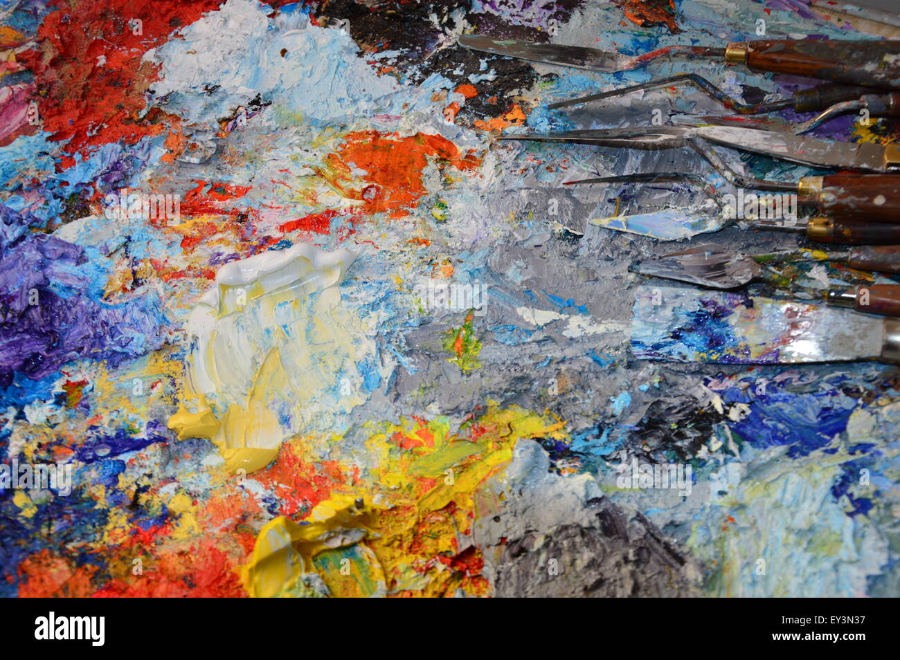 Tavolozza dei colori dei pittori immagini e fotografie stock ad alta ...