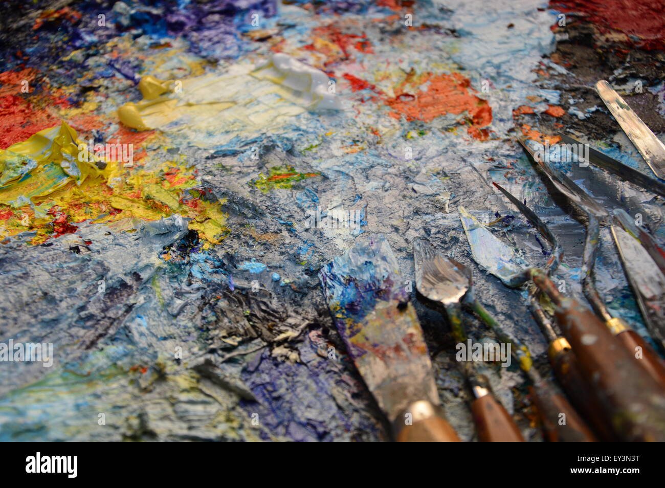 Tavolozza dei colori dei pittori immagini e fotografie stock ad alta ...