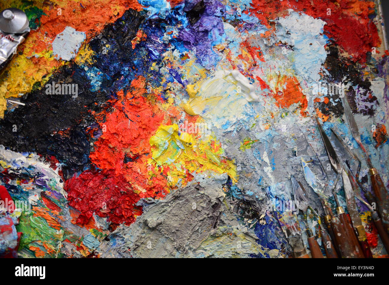 Tavolozza dei colori dei pittori immagini e fotografie stock ad alta ...