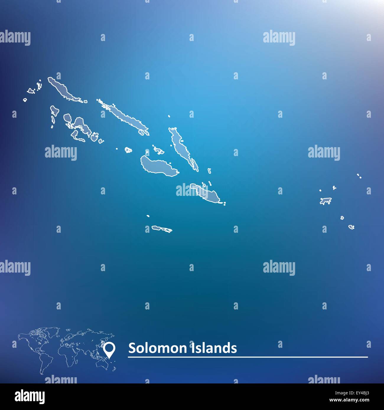 Mappa delle isole salomone immagini e fotografie stock ad alta ...