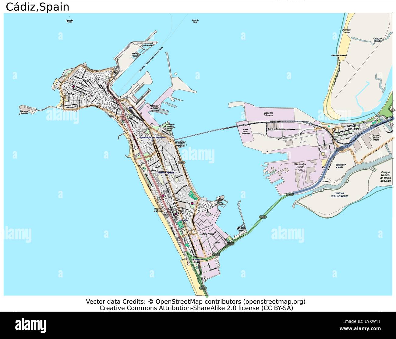Mappa d'epoca di cadice immagini e fotografie stock ad alta risoluzione ...