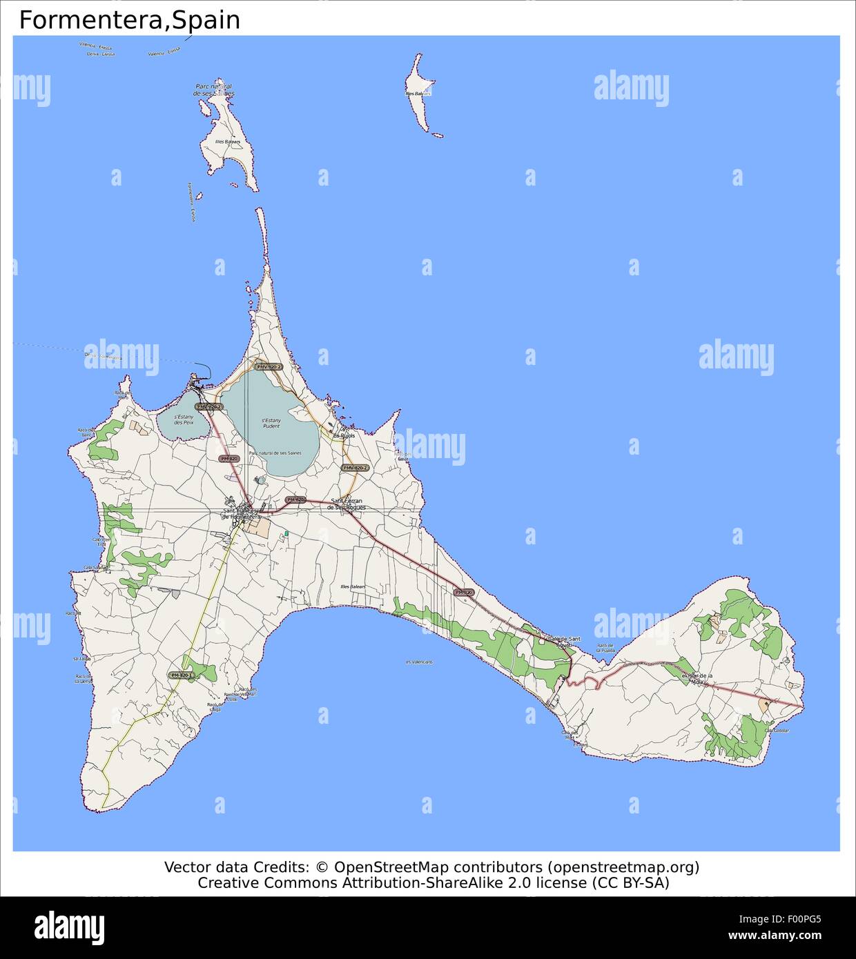 Mappa Di Formentera Immagini e Fotos Stock - Alamy