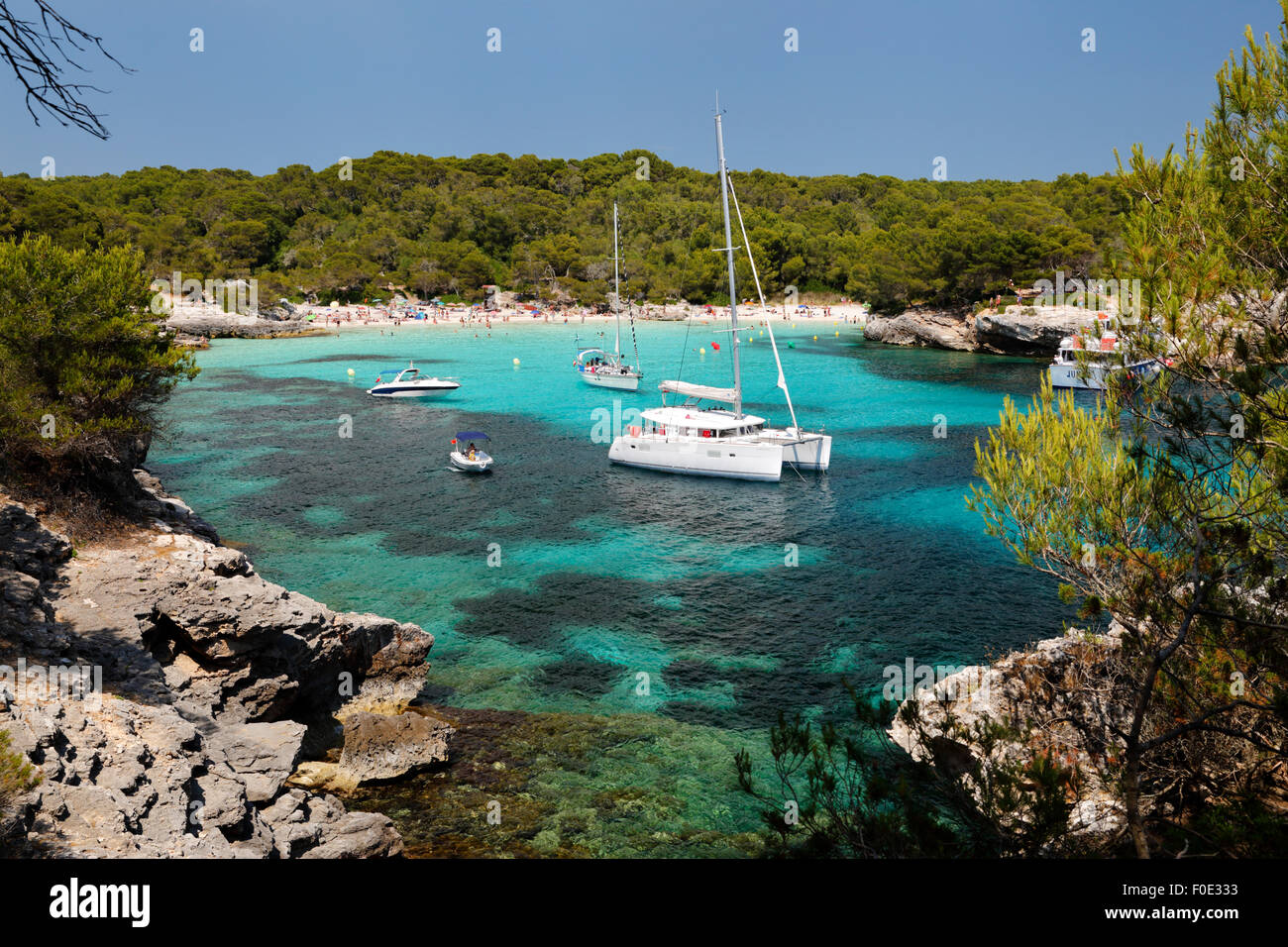 Spiaggia di cala turqueta immagini e fotografie stock ad alta ...
