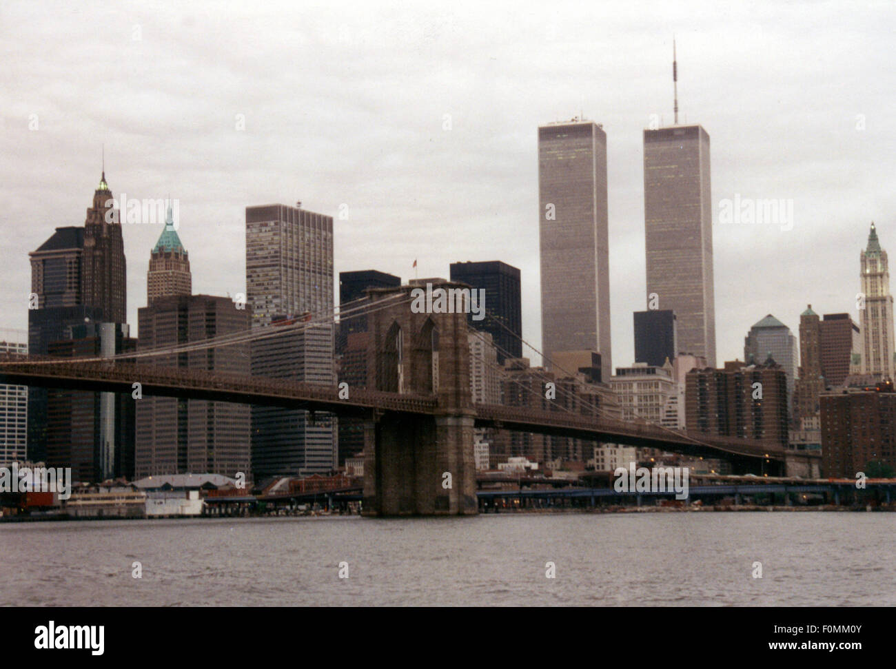 Luglio 1995 - NEW YORK: lo skyline di Manhattan con le Torri Gemelle ...