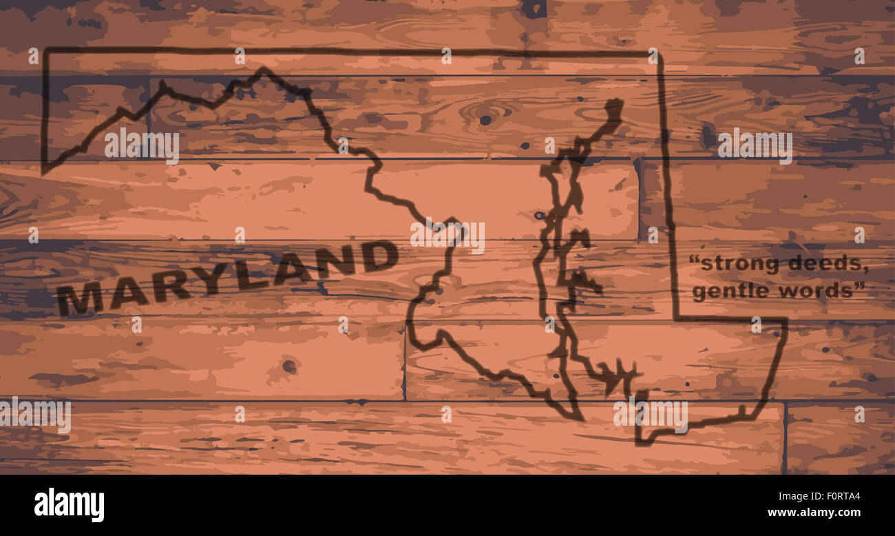 Maryland state map immagini e fotografie stock ad alta risoluzione - Alamy