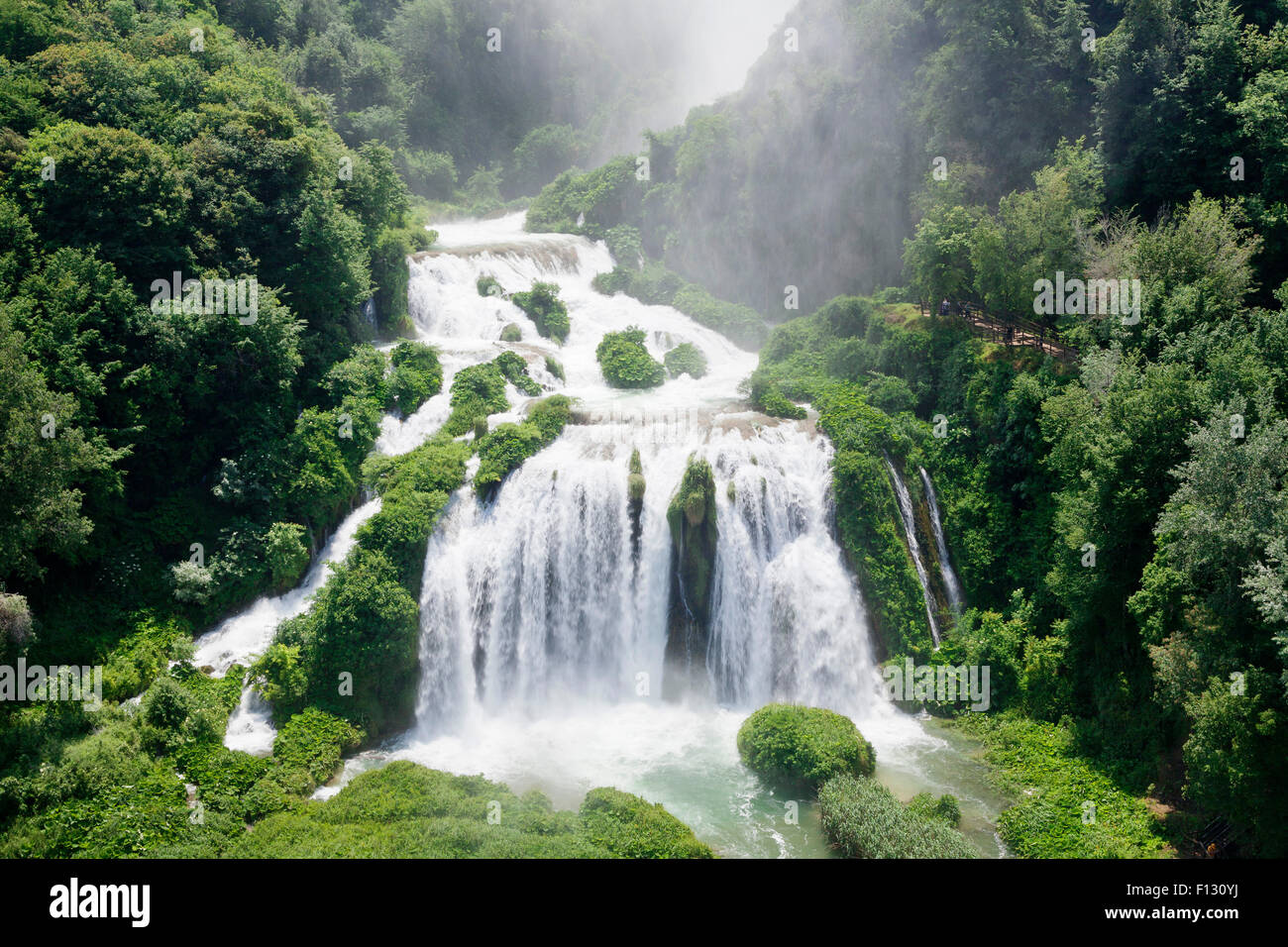 Cascata delle Marmore, Cascata della marmi Valneria Valley, Umbria ...