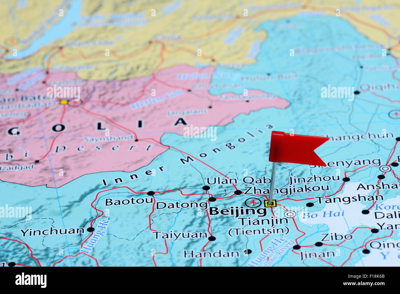 Pin della mappa di pechino immagini e fotografie stock ad alta ...